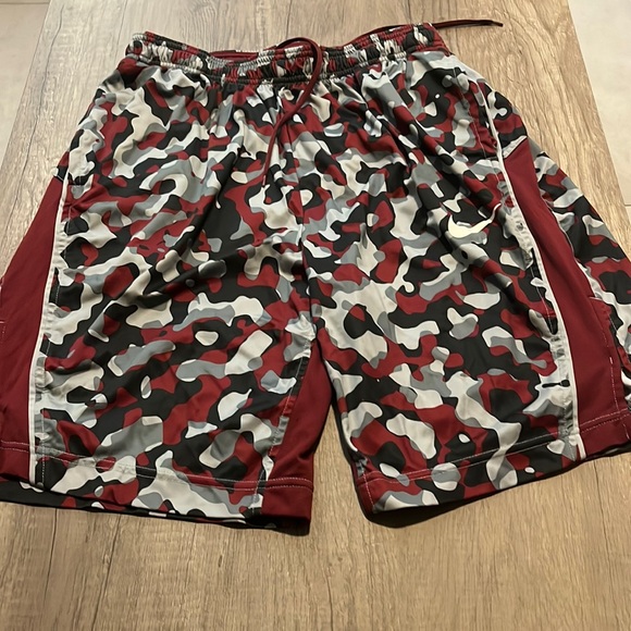 Nike | Shorts | Nike Red Camo Shorts Dri Fit | Poshmark